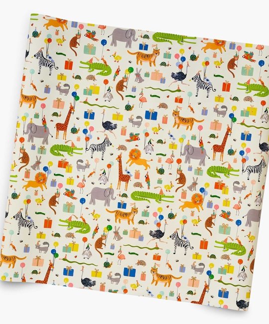 Rifle Paper Co. - Party Animals Continuous Wrap Roll - Gus and Ruby ...