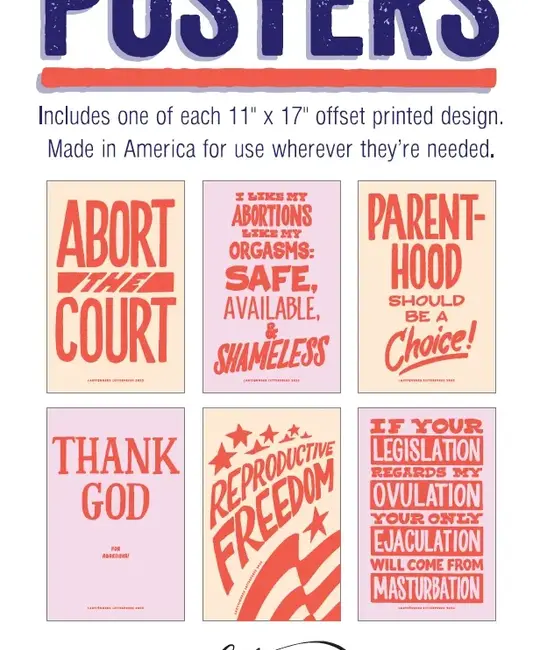 Ladyfingers Letterpress - LF LF PR - Reproductive Rights Protest ...