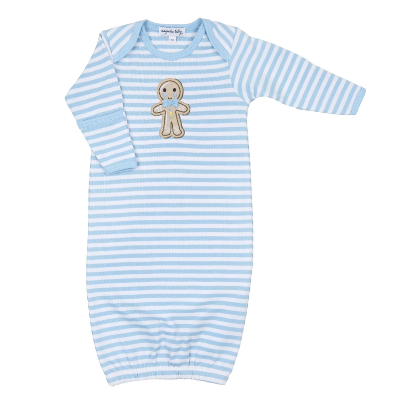 Gingerbread Land Lap Gown Blue - ZukaBaby