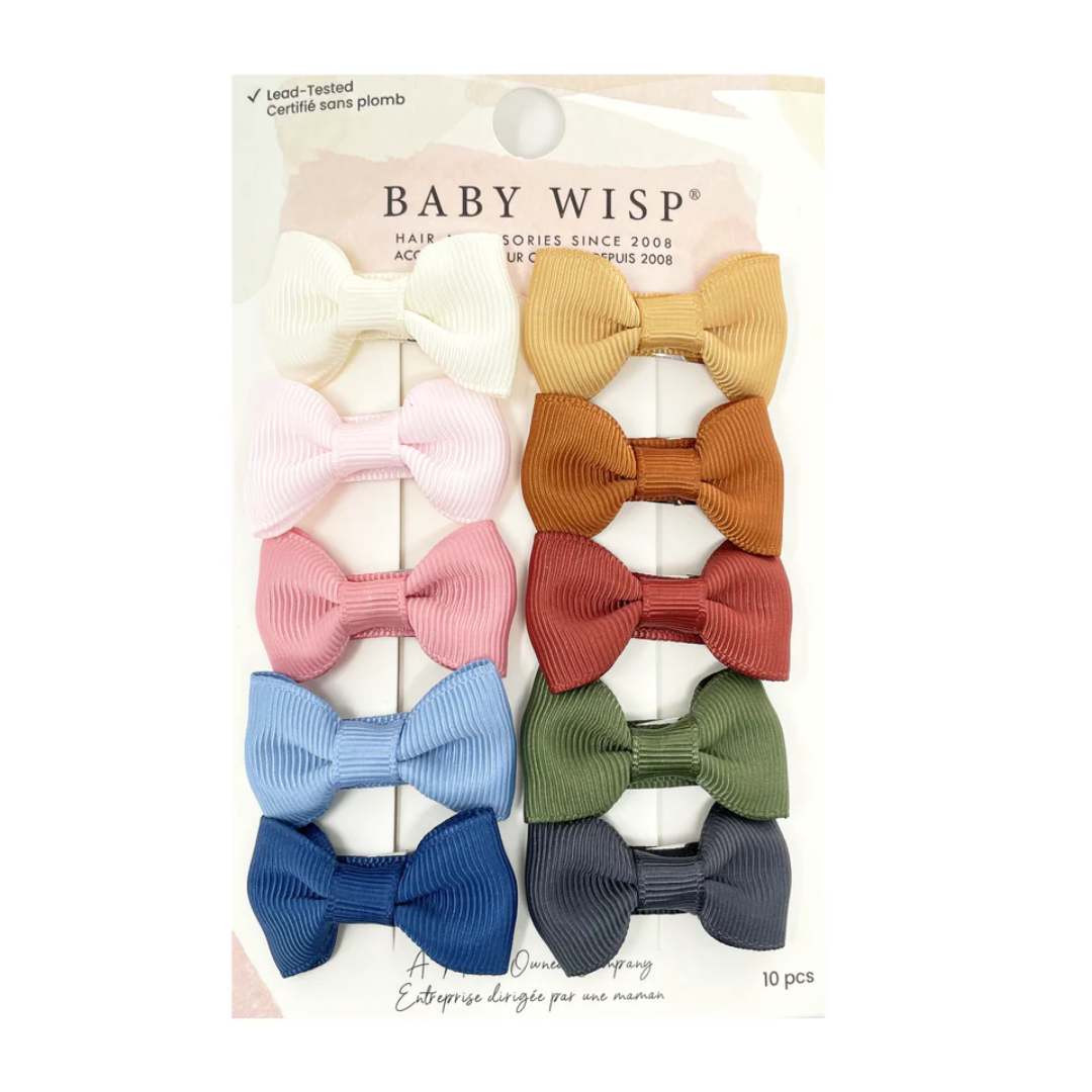 Ribbon Bow Snap Clip 10 Piece Set Let Live ZukaBaby