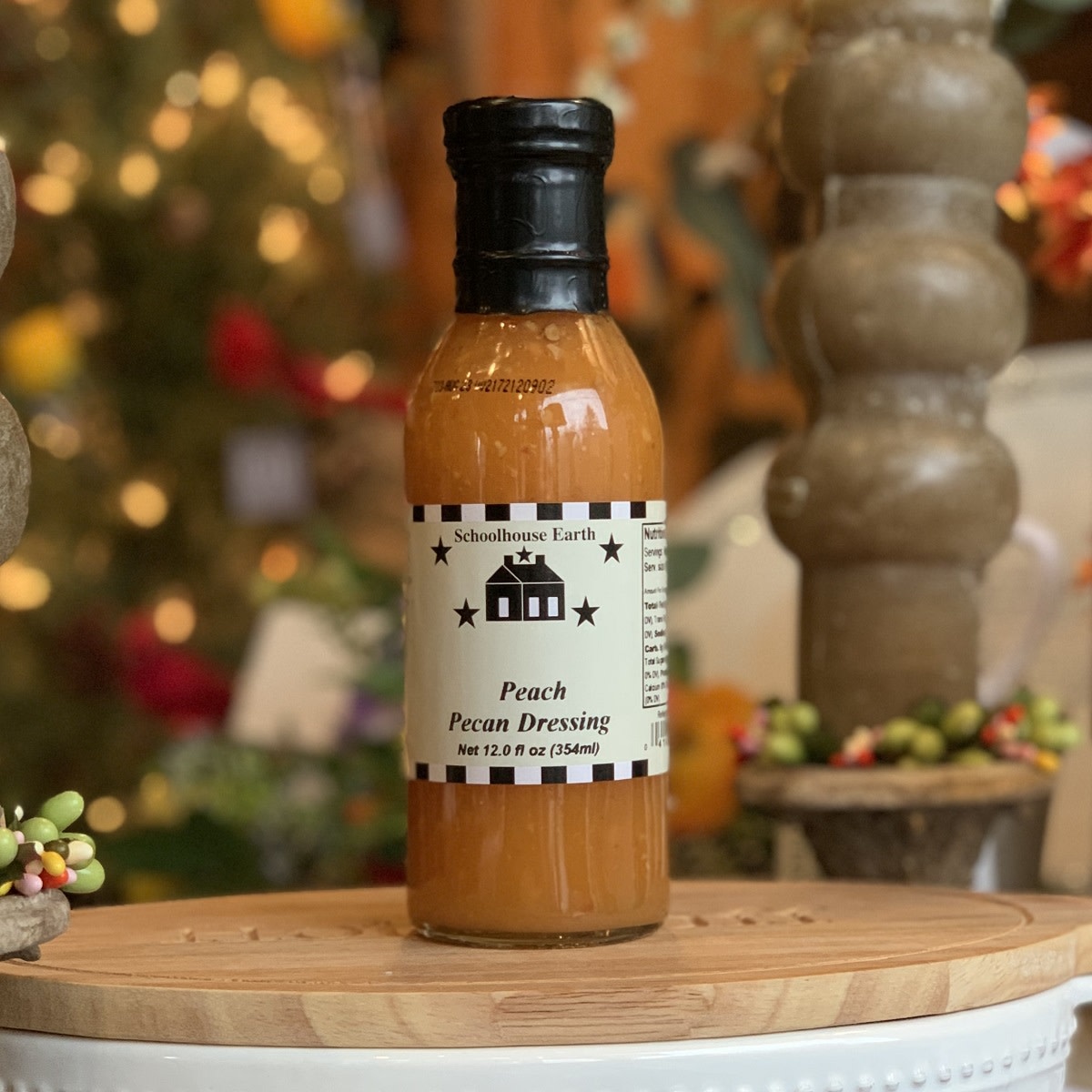 PEACH PECAN DRESSING - marinade & glaze - Schoolhouse Earth