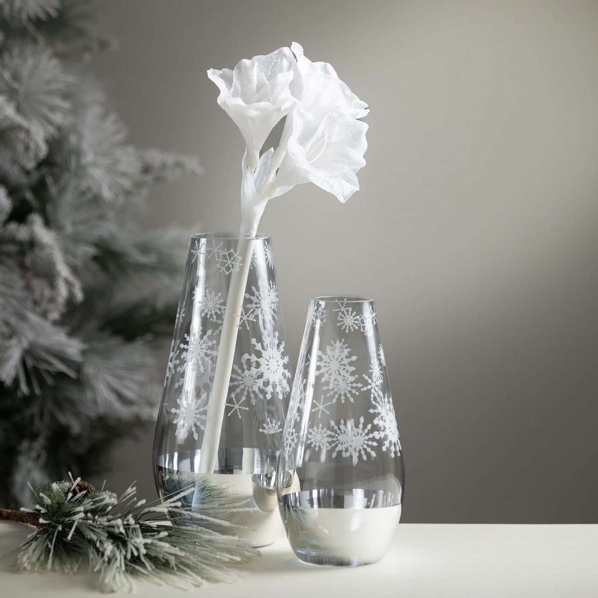 SNOWFLAKE VASE - two sizes - Schoolhouse Earth