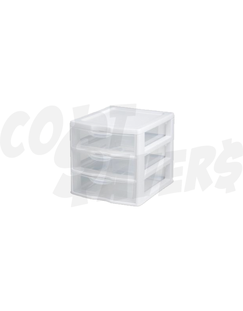 Sterilite 3 Drawer Organizer (7.25". x 6.875") - Cost Savers