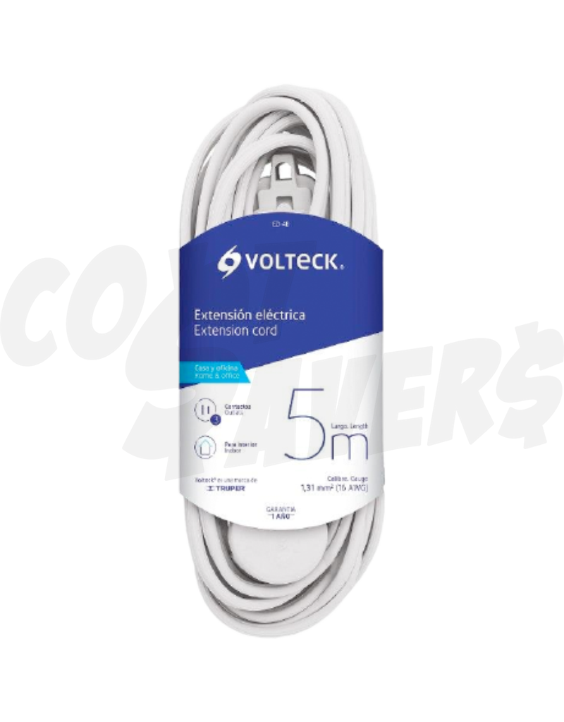 Volteck 3 Outlet Extension 5m - Cost Savers