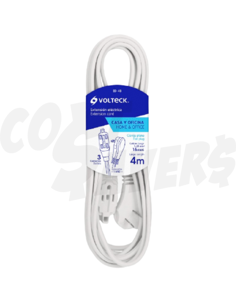 Volteck 3 Outlet Extension 4m - Cost Savers