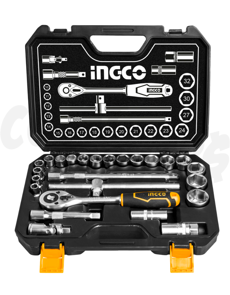 Ingco 25pc 1/2" Socket Set - Cost Savers