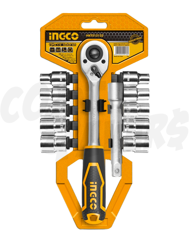 Ingco Industrial 12Pcs 1/2'' Socket Set - Cost Savers