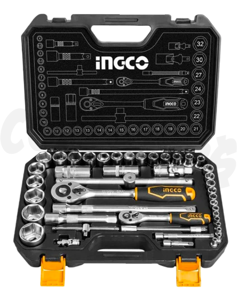 Ingco 44pcs 1/2" & 1/4'' Socket Set - Cost Savers