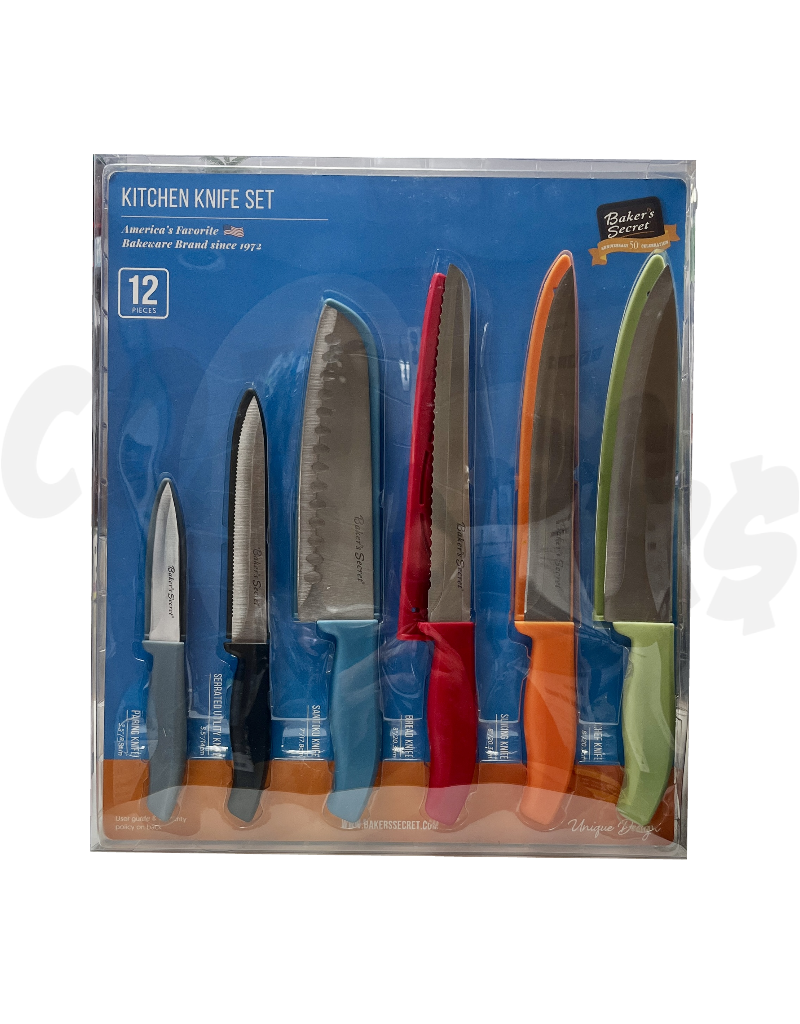 Baker's Secret 12pc Knife Set - Cost Savers