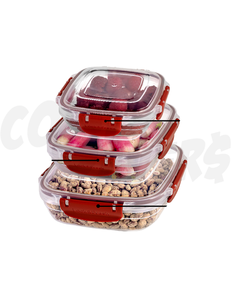 Dunya 3pc Square Storage Set - Cost Savers