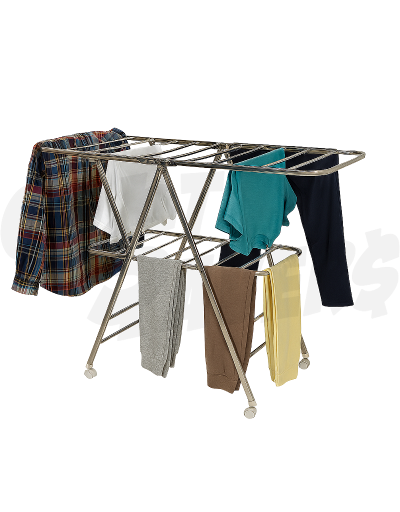 Gemeiju Standing Clothes Drying Rack (L) - Cost Savers