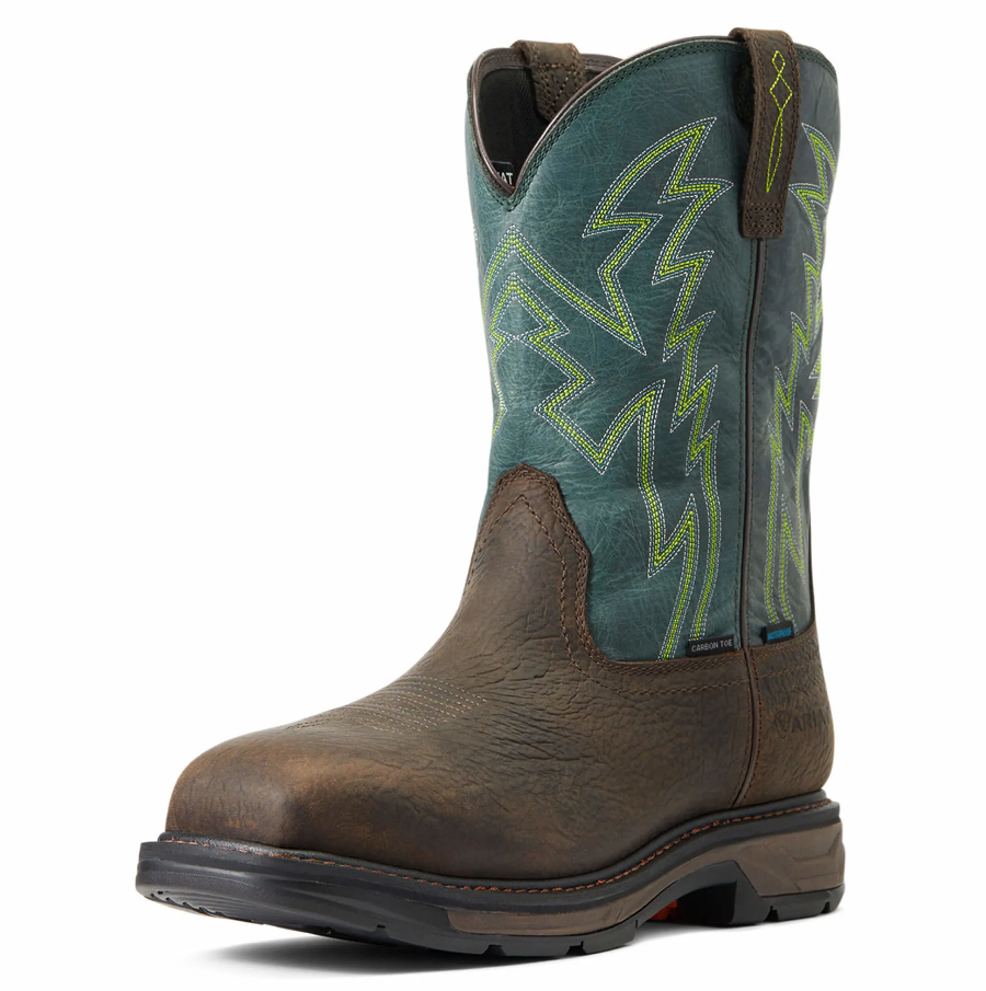 Ariat Men's Workhog XT Boa H2O CT Brown/Forest - Beyond the Barn