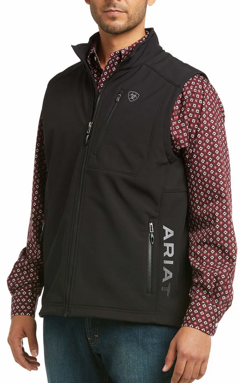Mens Logo 2.0 Patriot Softshell Vest - Beyond the Barn