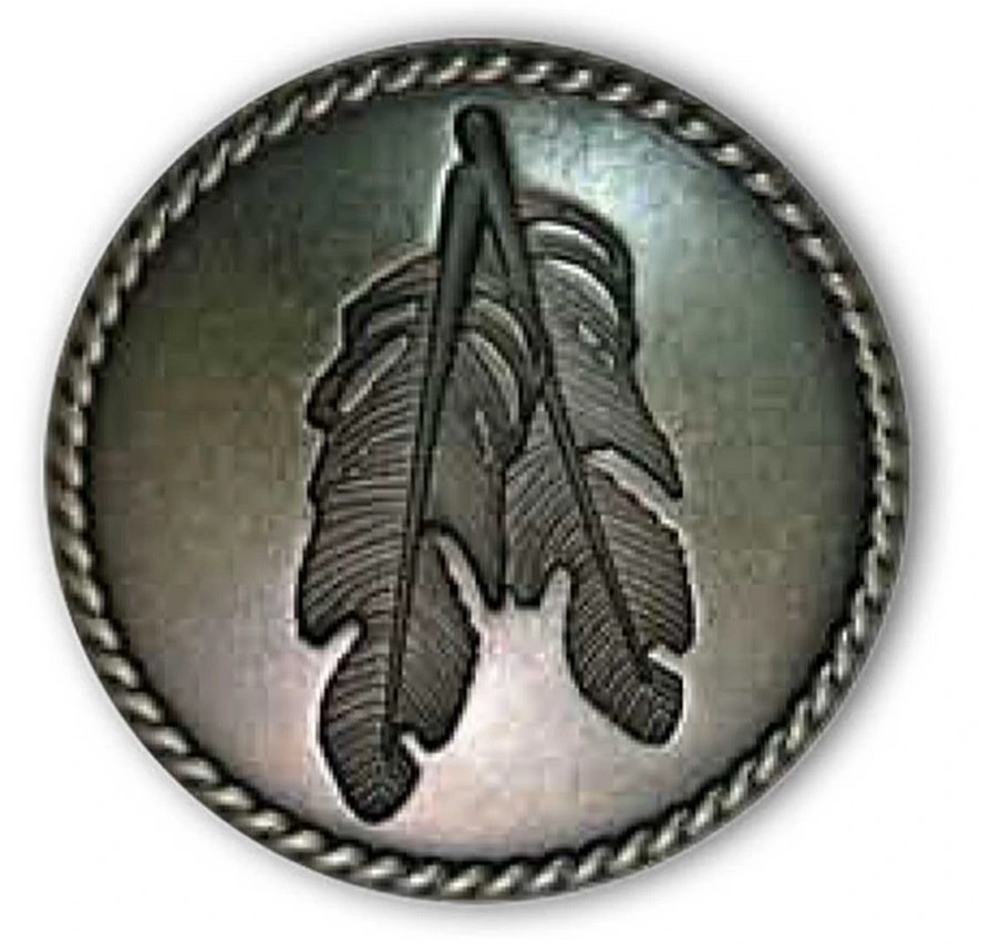 Weaver 1 1/4" Feather Rope Edge Concho Weaver - Beyond the Barn