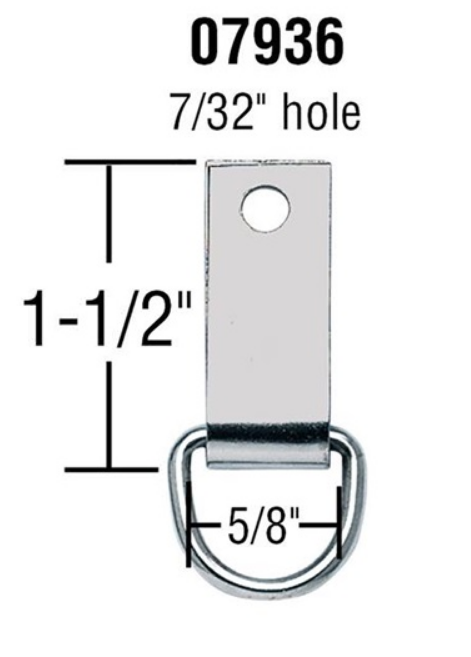 Weaver Concho Tie Saddle D-Ring with Clip 7936 - Beyond the Barn