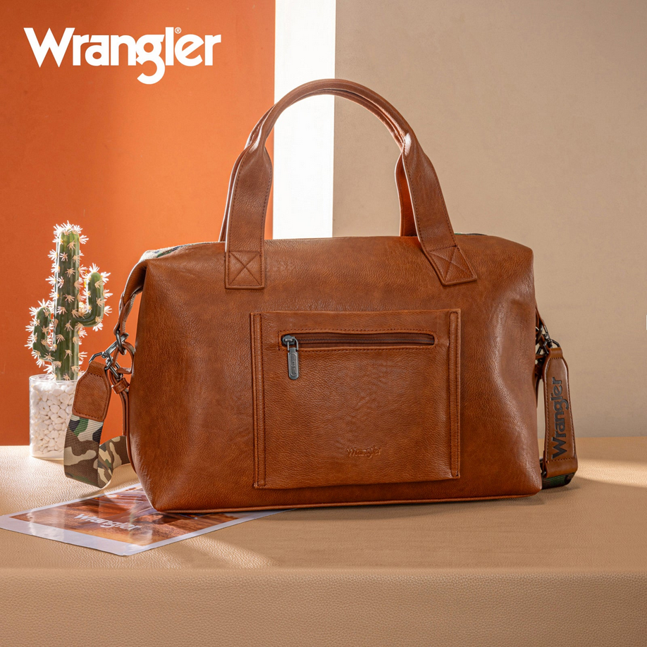 Wrangler Camo Print Collection Duffle Bag -Green - Beyond the Barn