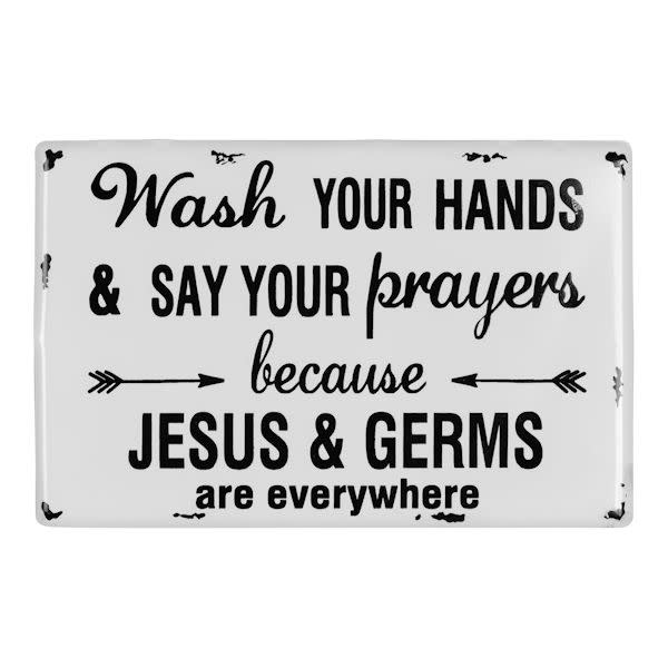 Wash Your Hands Prayers Jesus - Rhinestone Angel
