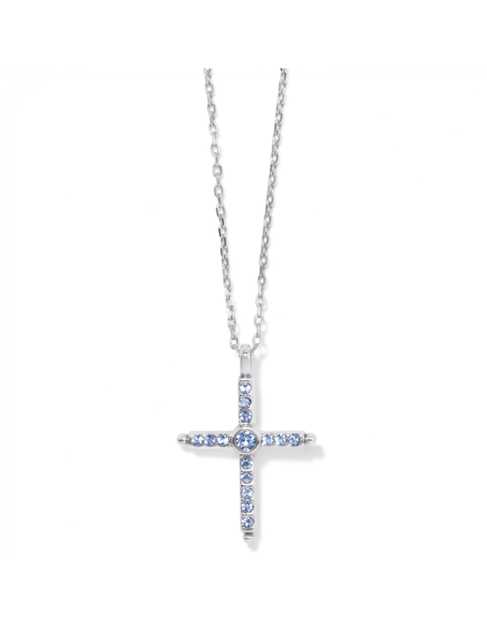 Brighton Color Drops Cross Necklace - Rhinestone Angel