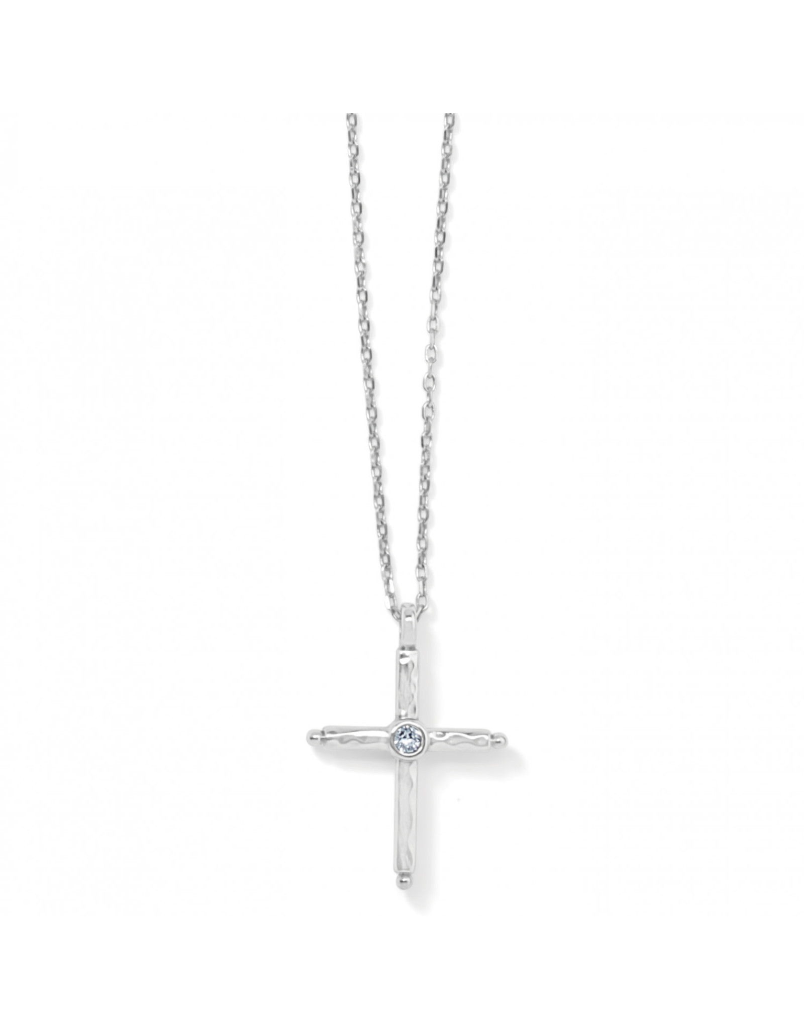 Brighton Color Drops Cross Necklace - Rhinestone Angel