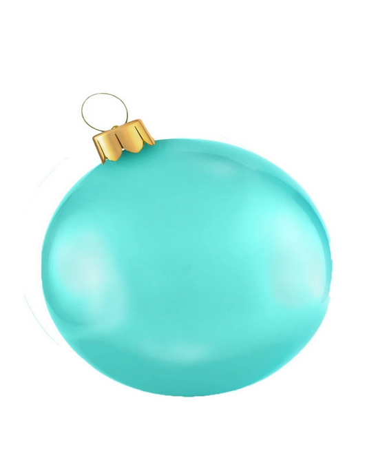 Teal 18in Holiball - Rhinestone Angel
