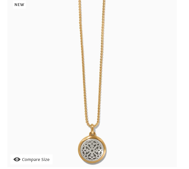 Brighton Ferrara 2 tone Short Necklace - Rhinestone Angel