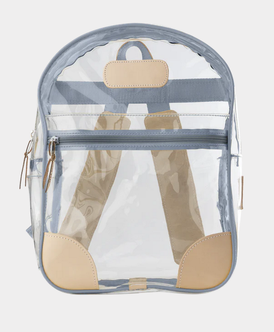 JH #910 Clear Backpack- Slate - Rhinestone Angel