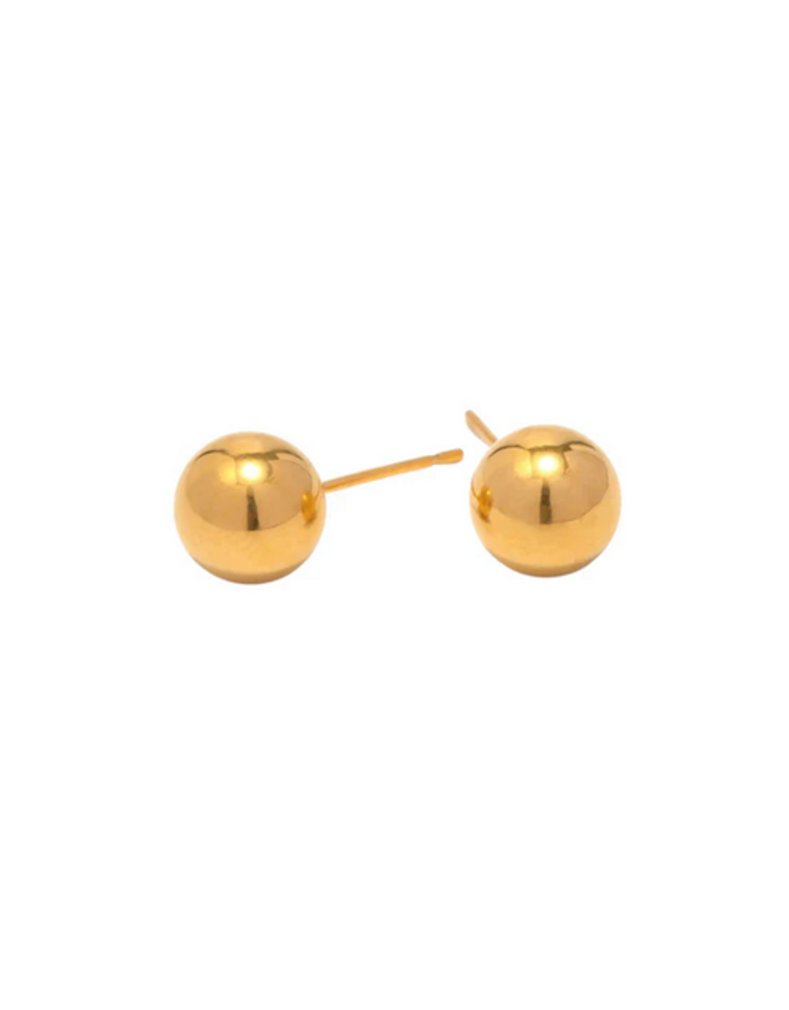 HJane Gold Ball Studs - Rhinestone Angel