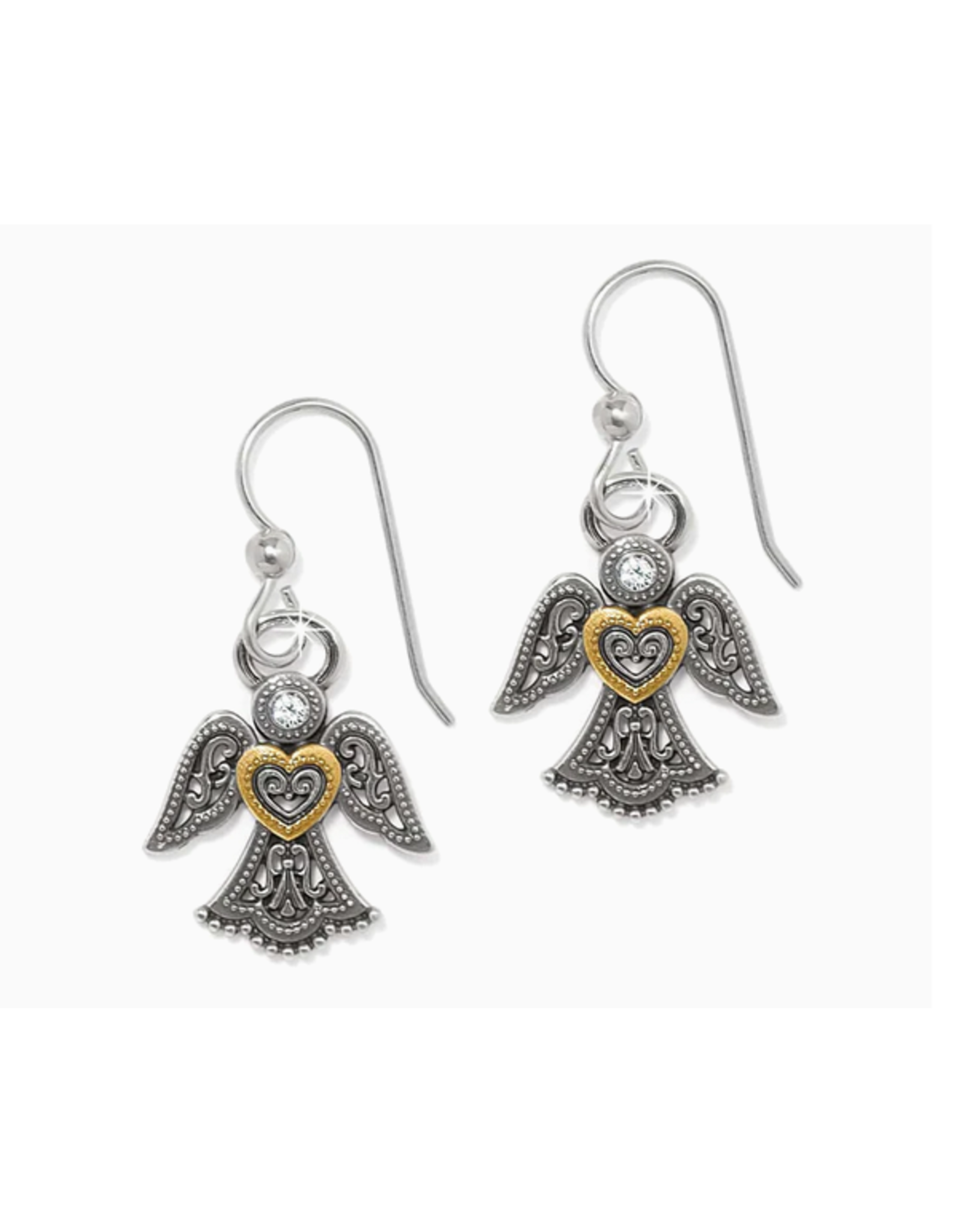 Brighton Loving Angel French Wire Earring Rhinestone Angel