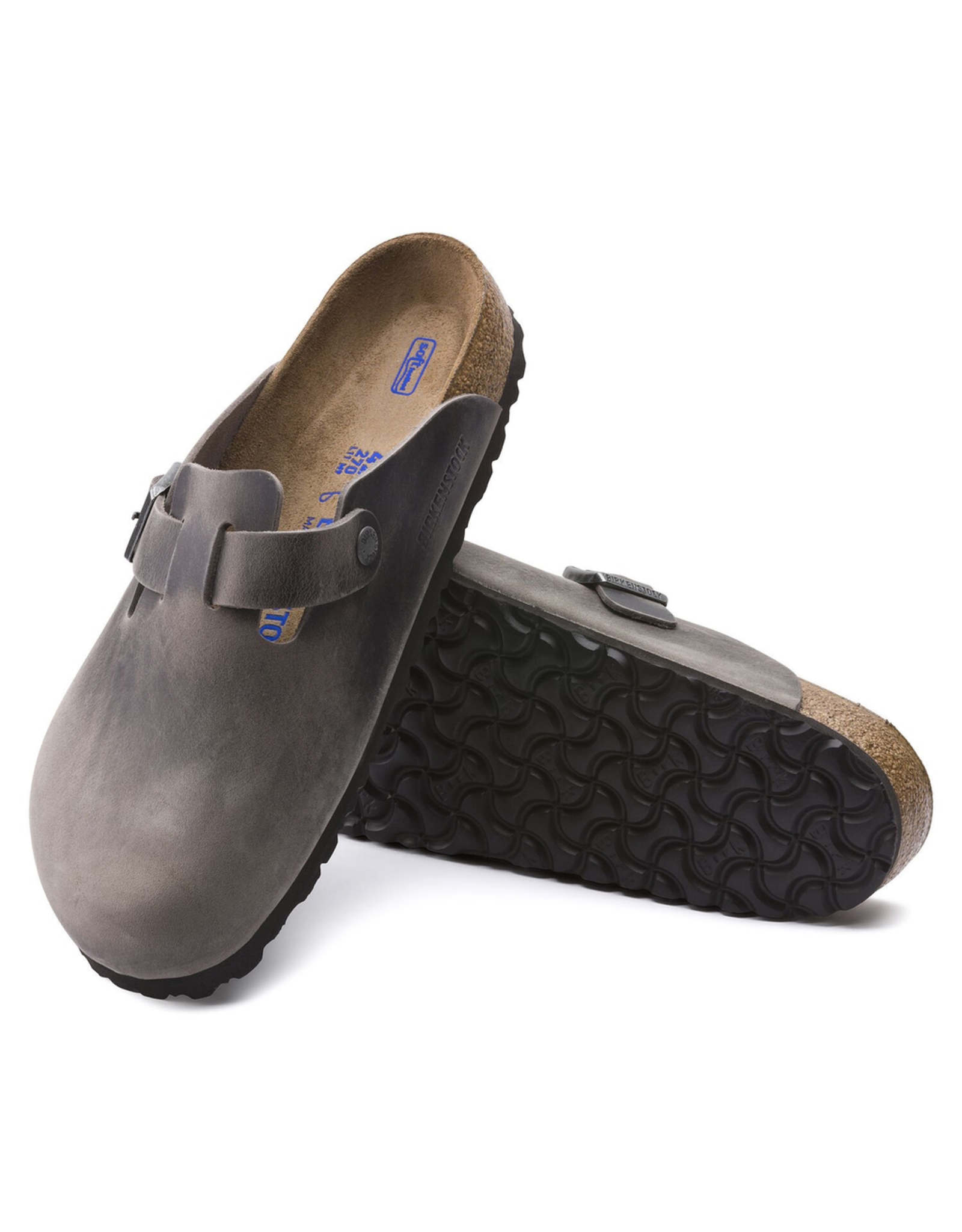 Boston Clog Soft Footbed Iron Oiled Leather - Passport To Peru