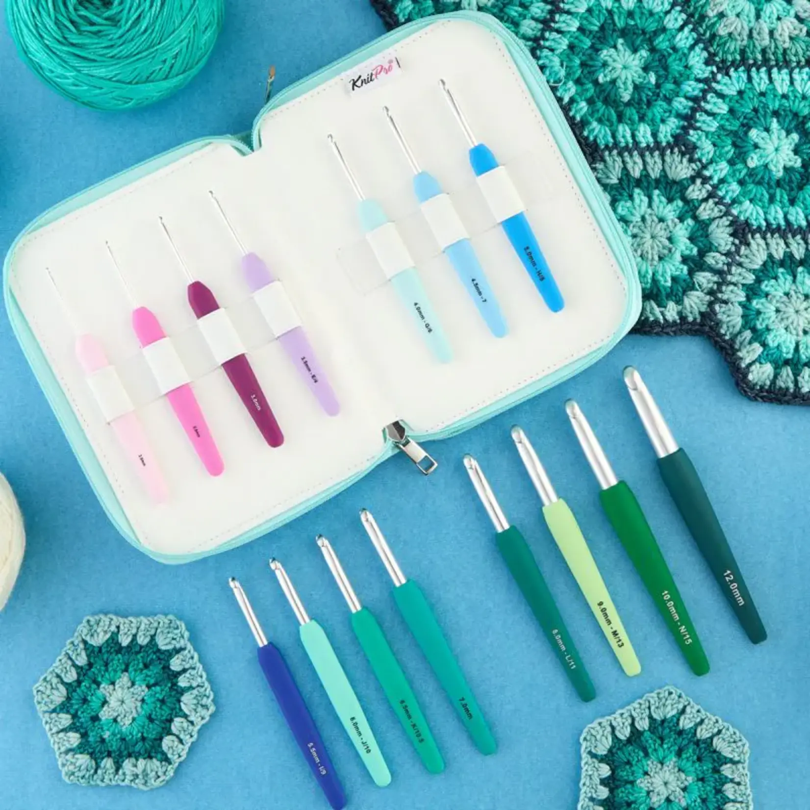 KnitPro Waves Grande Crochet Hook Set - Baaad Anna's Yarn Store