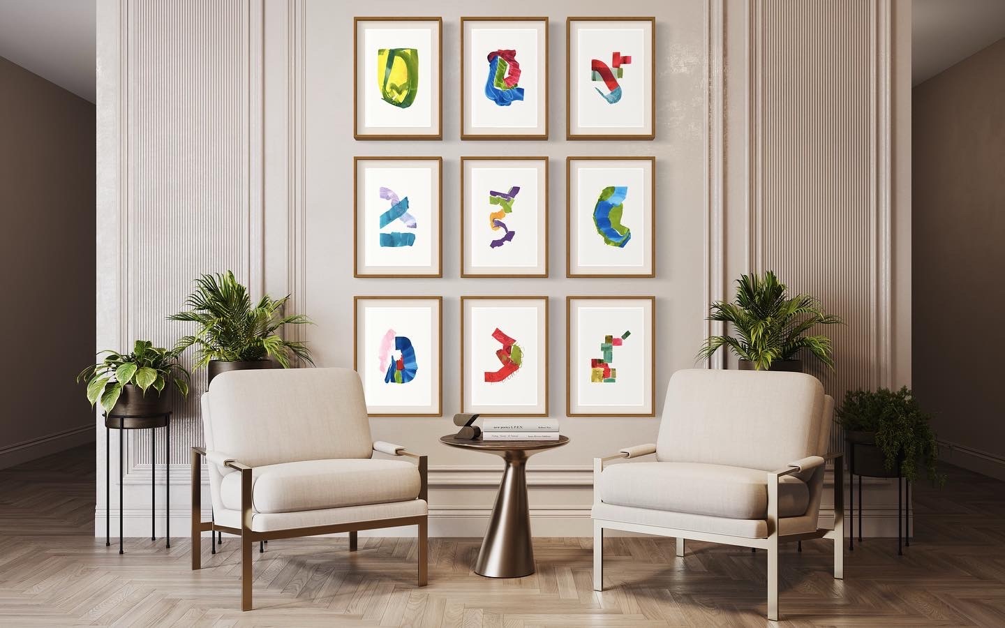 "Color Study 8" by Encarnacion Portal Rubio - Premium watercolor print ...