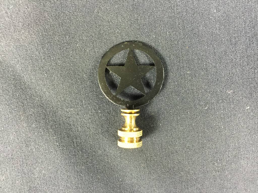 Finial - Star in Circle - Lone Star Legacies