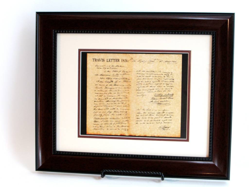Print - Travis Letter - Mahogany - Lone Star Legacies