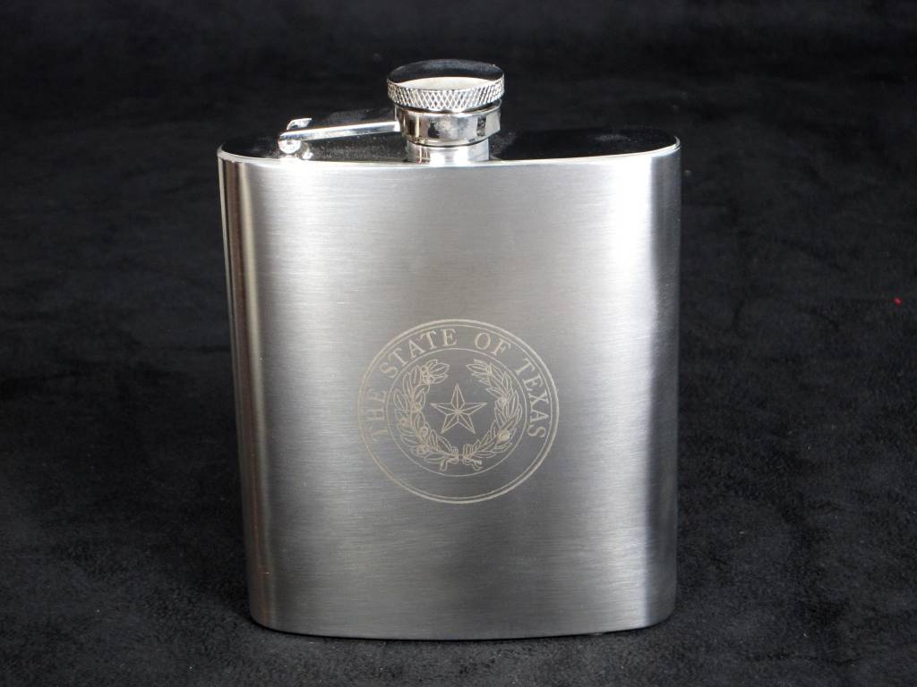 Flask - Stainless - Texas State Seal - Lone Star Legacies