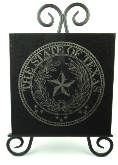 Texas State Seal Granite Tile - Lone Star Legacies