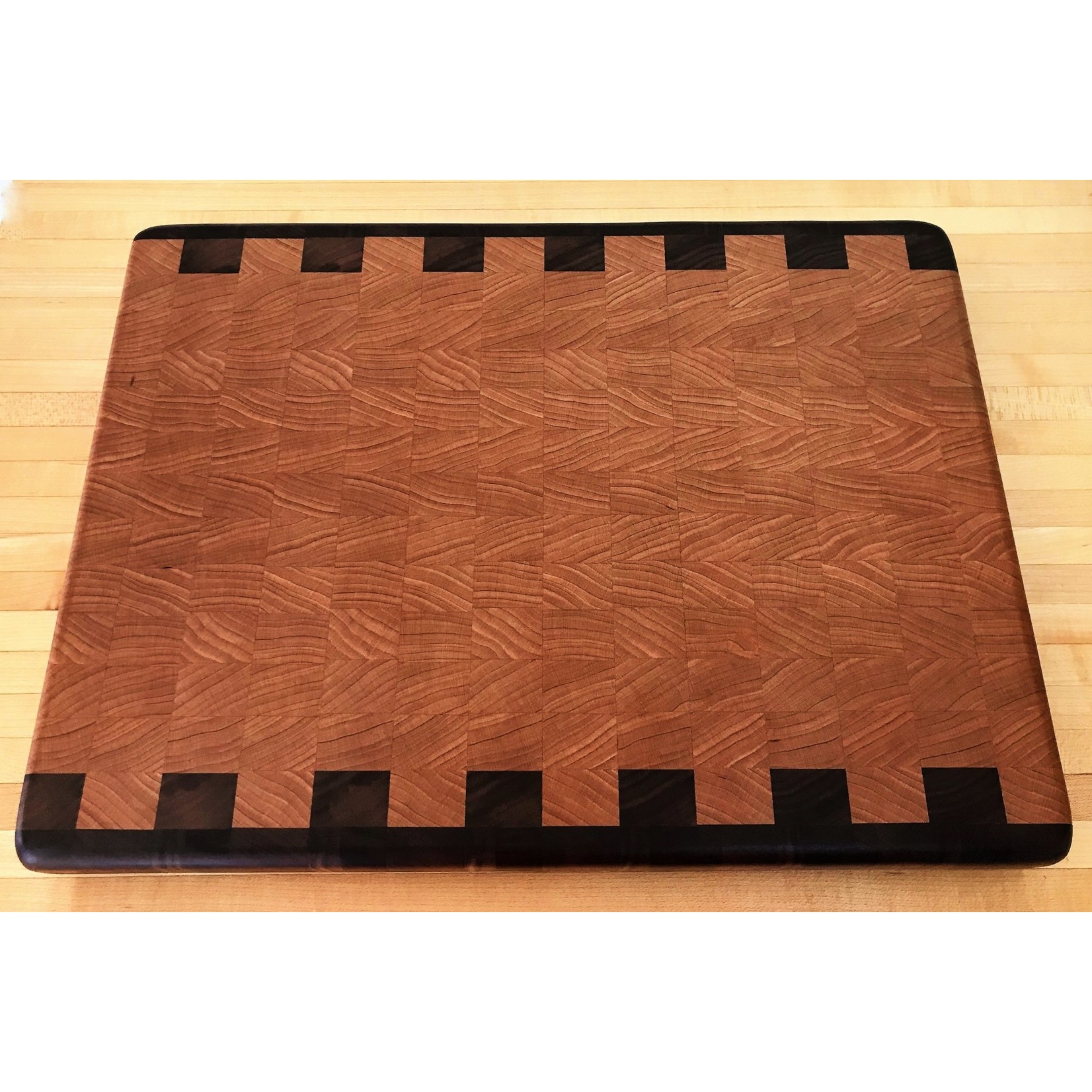 Cherry Walnut End Grain Cutting Board - Cutting Boards and More