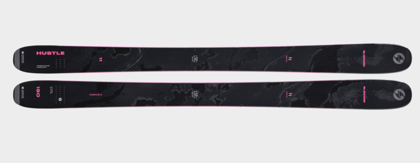 HUSTLE 11 BLACK/PINK 2023 Skis - Westside Ski Bike Board