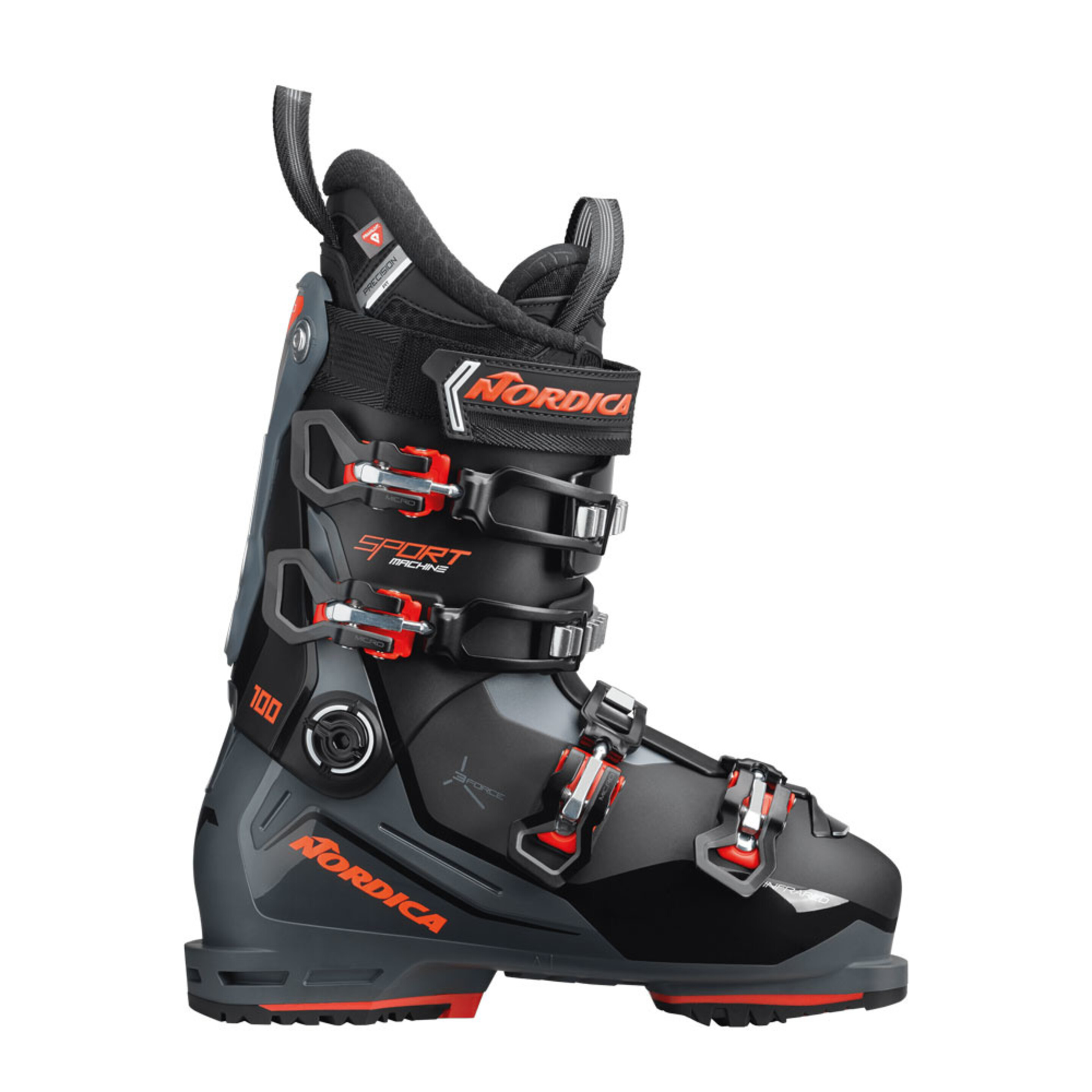 SPORTMACHINE 3 100 GW BLK-GREY-RED 2024 Ski Boots - Westside Ski Bike Board