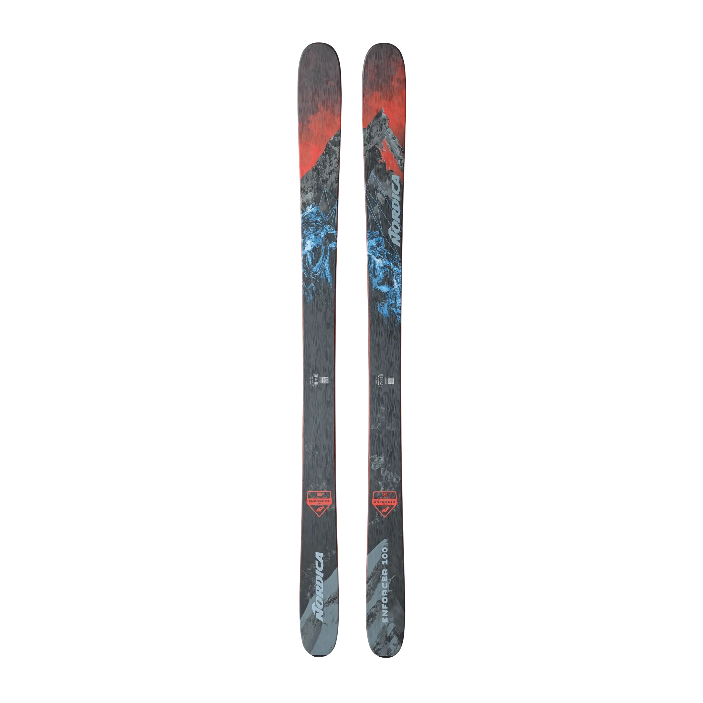 ENFORCER 100 FLAT RED/BLACK 2024 - Westside Ski Bike Board