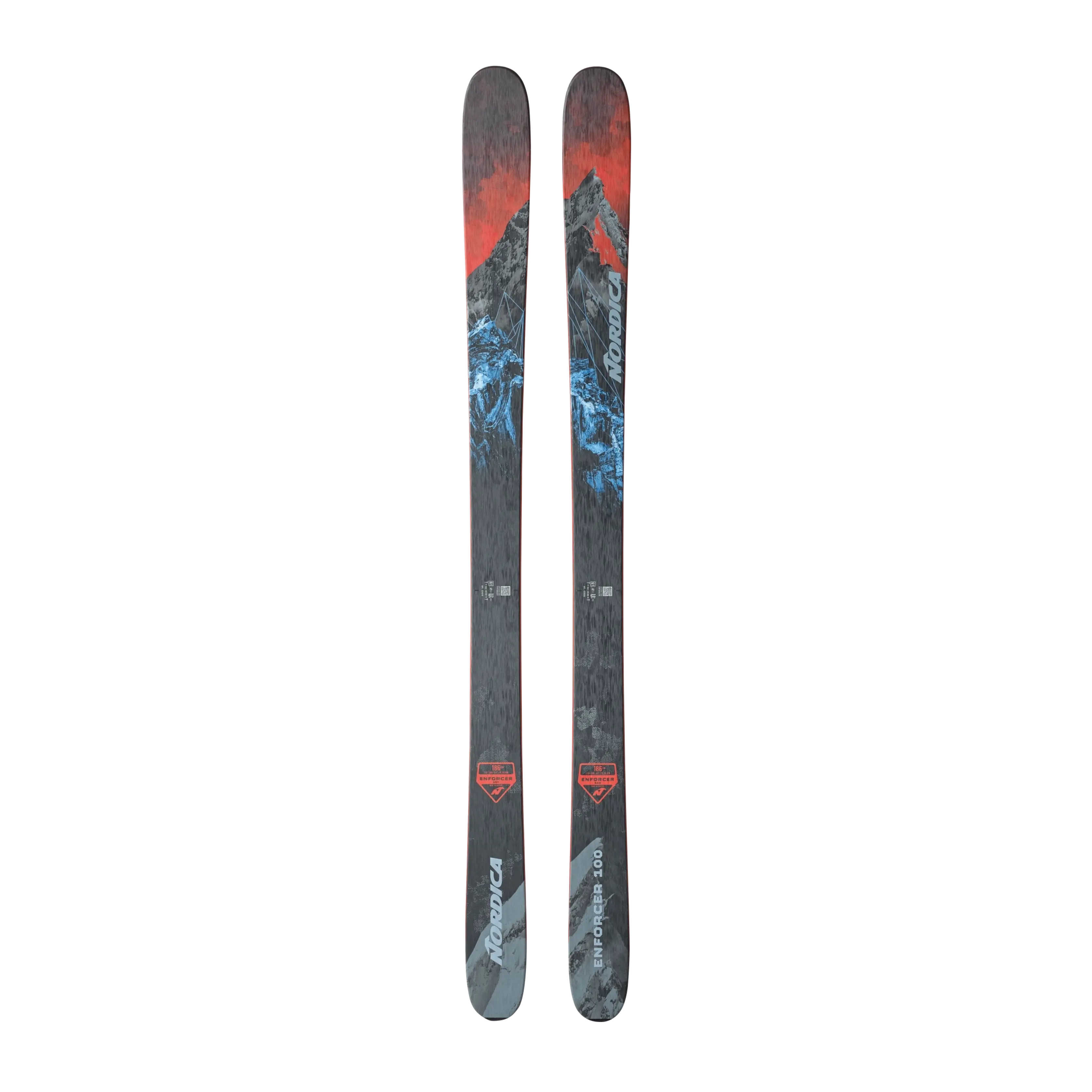 ENFORCER 100 FLAT RED/BLACK 2024 - Westside Ski Bike Board