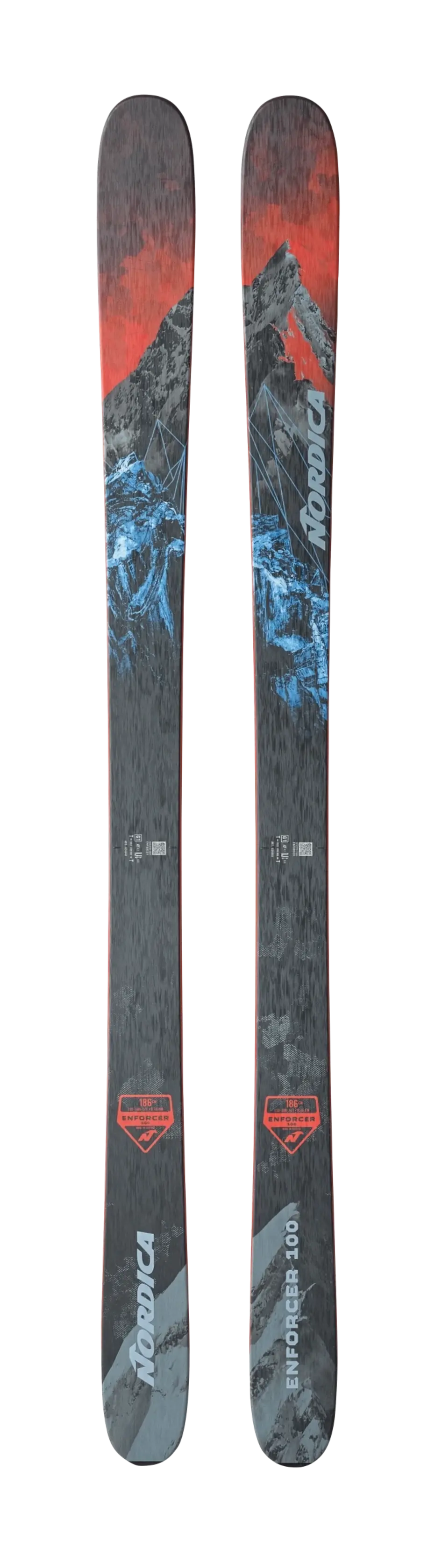 ENFORCER 100 FLAT RED/BLACK 2024 - Westside Ski Bike Board
