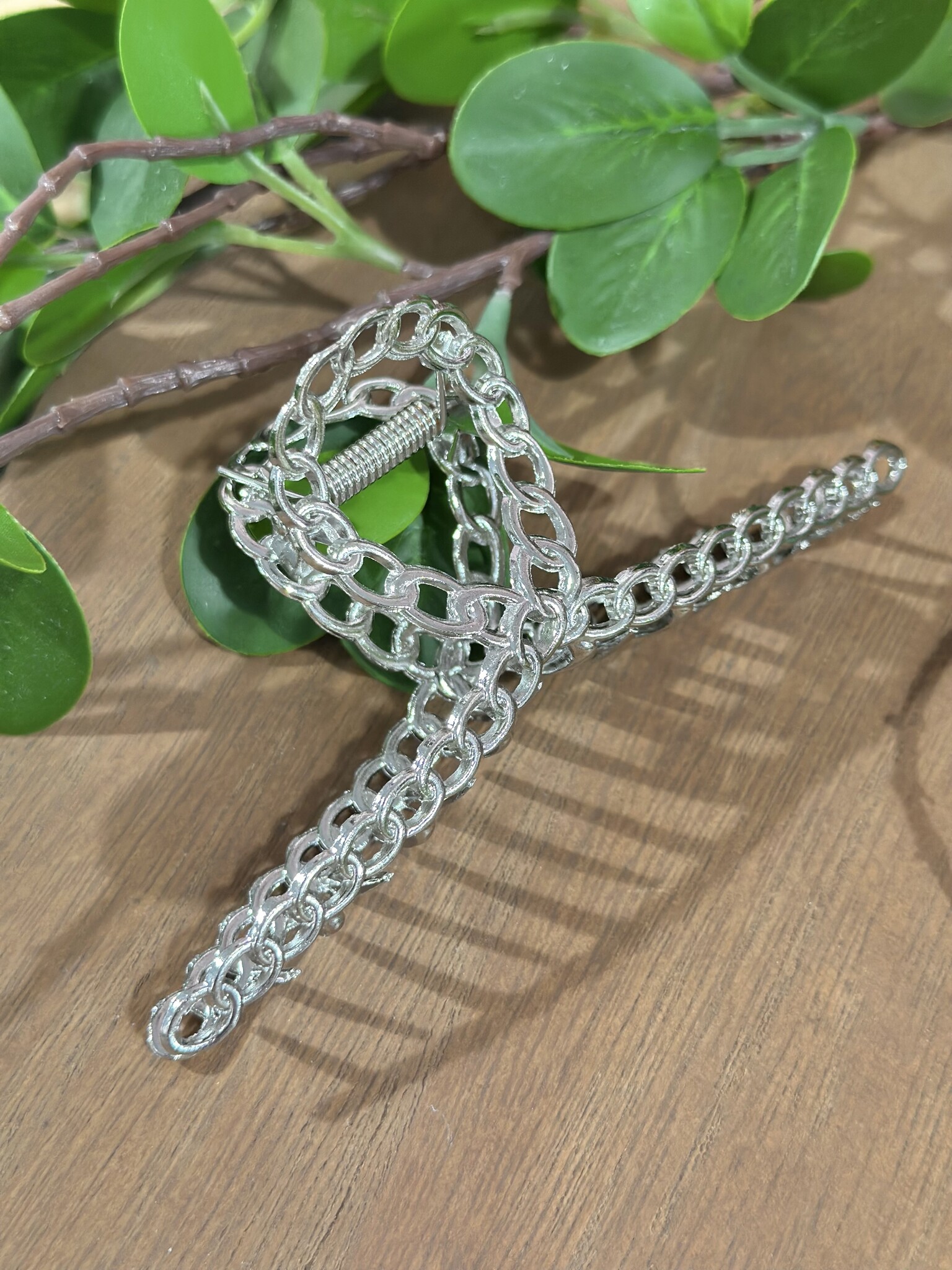 Silver Hair Clip - Attic Salt Boutique
