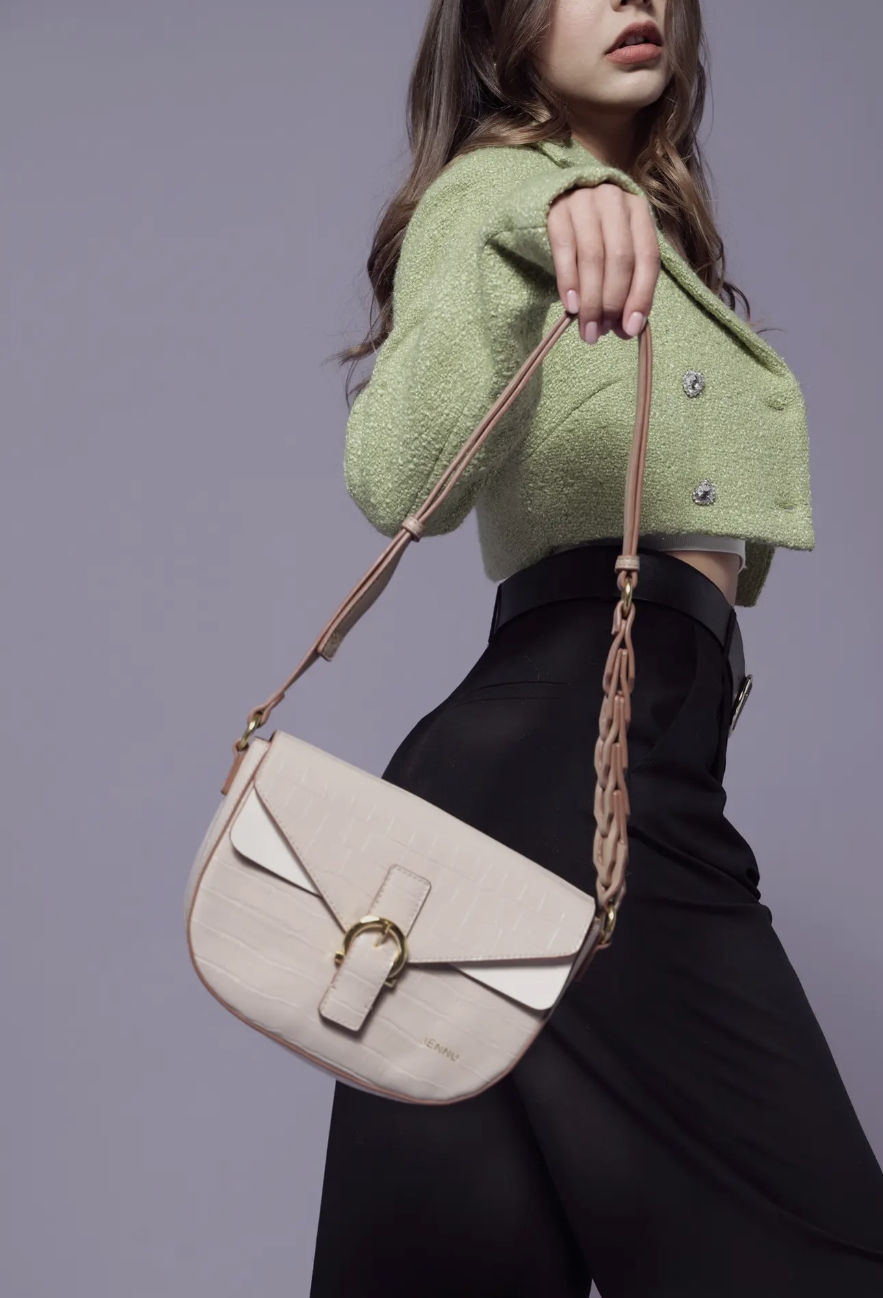 The Melbourne Shoulder Bag in Beige - Attic Salt Boutique