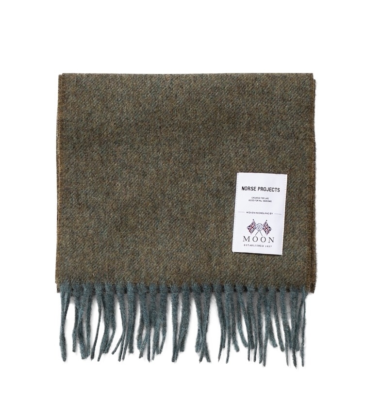 NORSE PROJECTS F24 MOON MERINO LW SCARF - TABOR