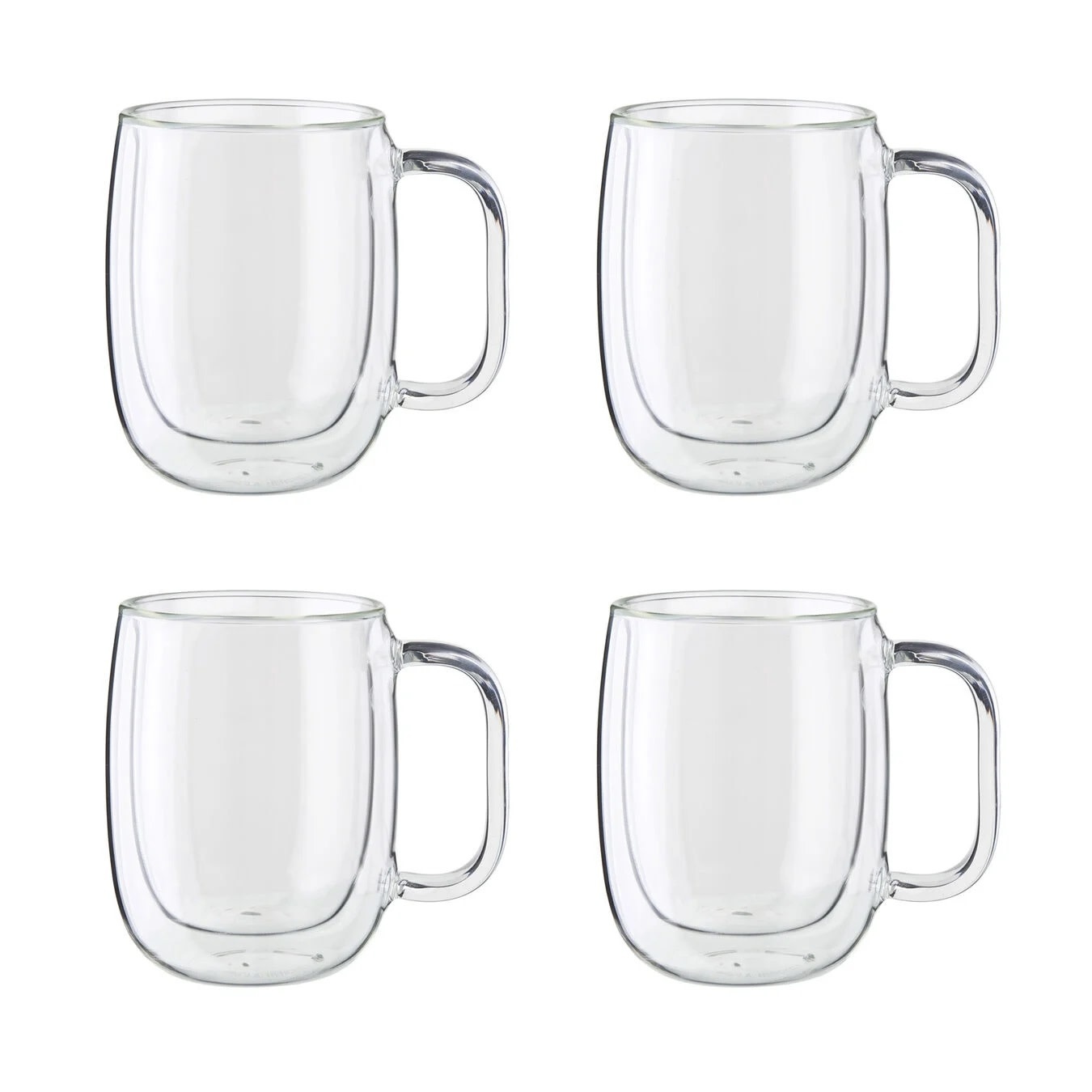 Double Walled 12 oz Coffee Mugs - Set of 4 - Creative Kitchen Fargo