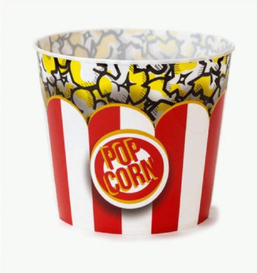 Classic Striped Popcorn Tub Red/White - Small - Creative Kitchen Fargo
