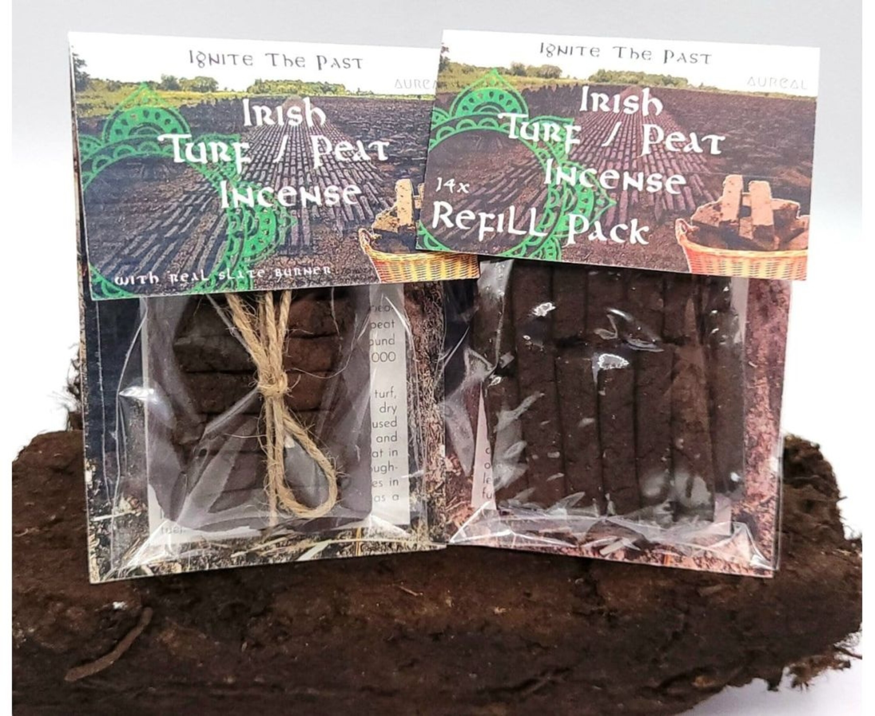 Irish Turf Peat Incense Set - Celtic Aer