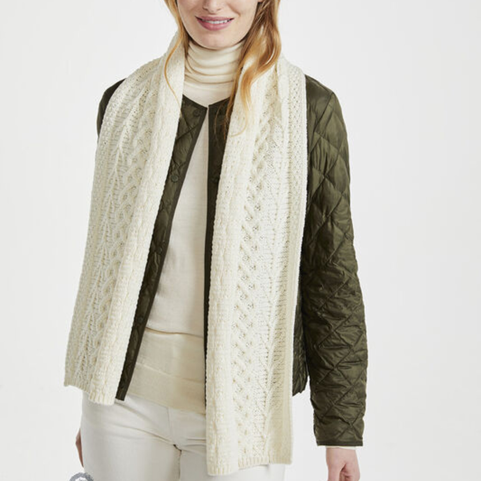 Aran Tree of Life Wide Scarf - Celtic Aer