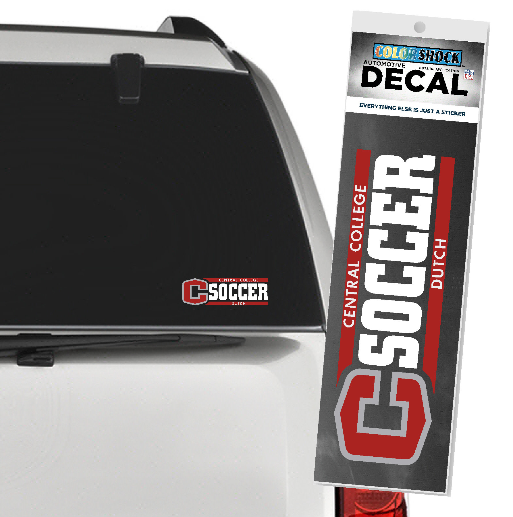Color Shock Color Shock Sport Decal Soccer - Central College Spirit Shoppe