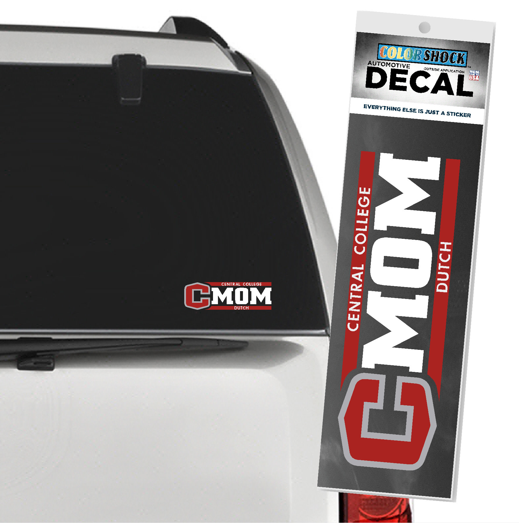 Color Shock Color Shock Decal Mom - Central College Spirit Shoppe